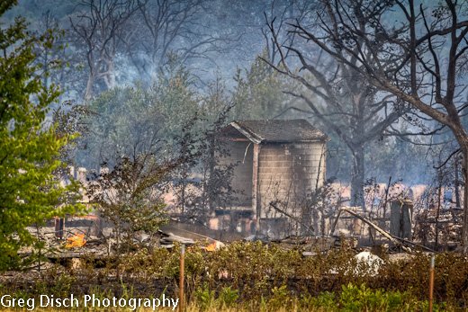 Photos – Fire Burns Abandoned Hospital at Fort Chaffee – Greg Disch ...